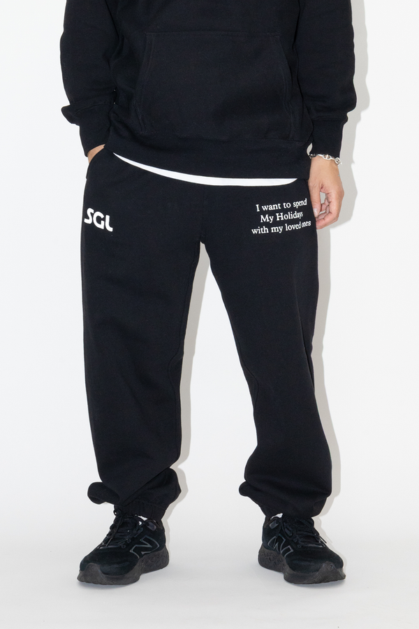SGL lettered HEAVY WEIGHT SWEATPANTS – SUNGALLERY